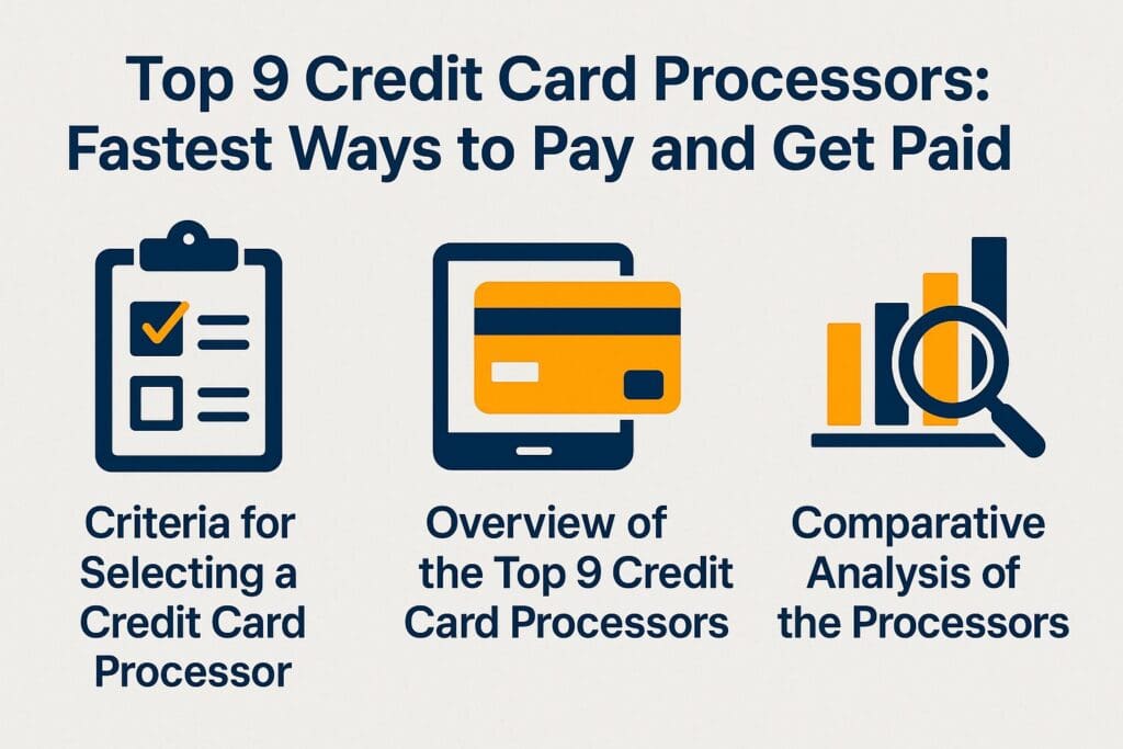 Top 9 Credit Card Processors: Fastest Ways to Pay and Get Paid